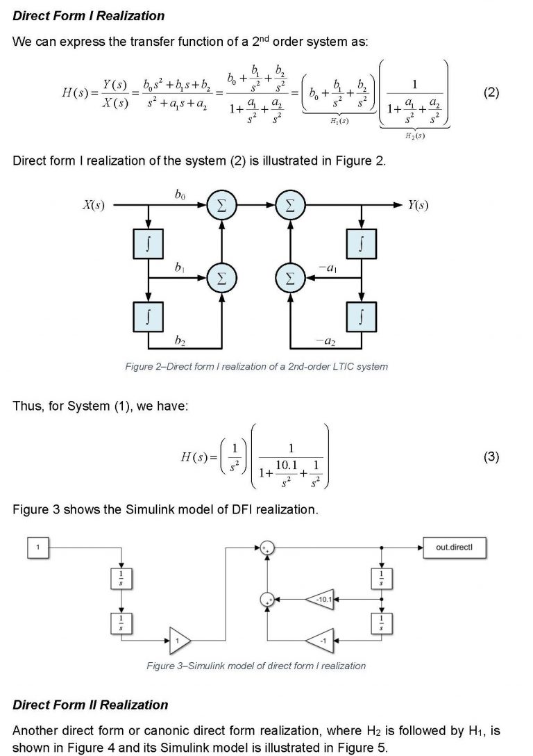 Solution – System realization – Physical System Modelling Using MATLAB
