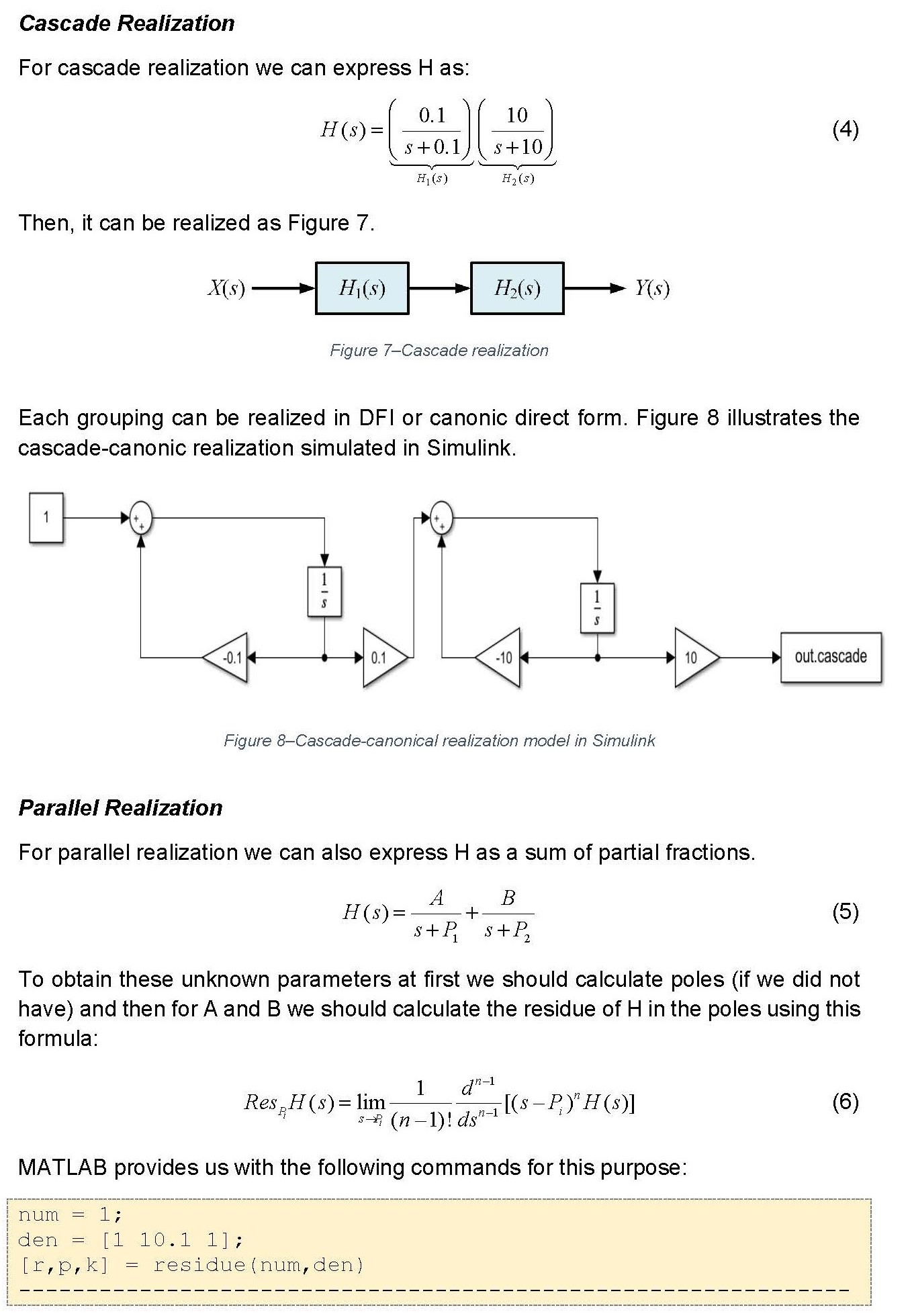 Solution – System realization – Physical System Modelling Using MATLAB