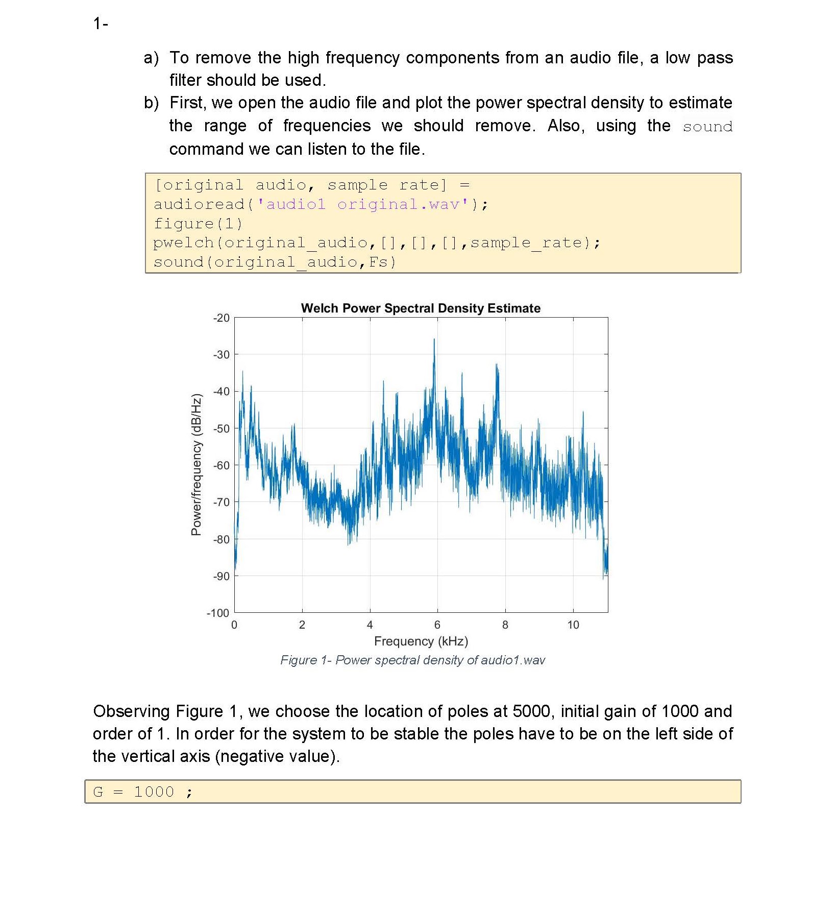 Solution Filtering Voice Signal Physical System Modelling Using Matlab