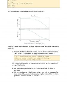 Solution – Filtering voice signal – Physical System Modelling Using MATLAB