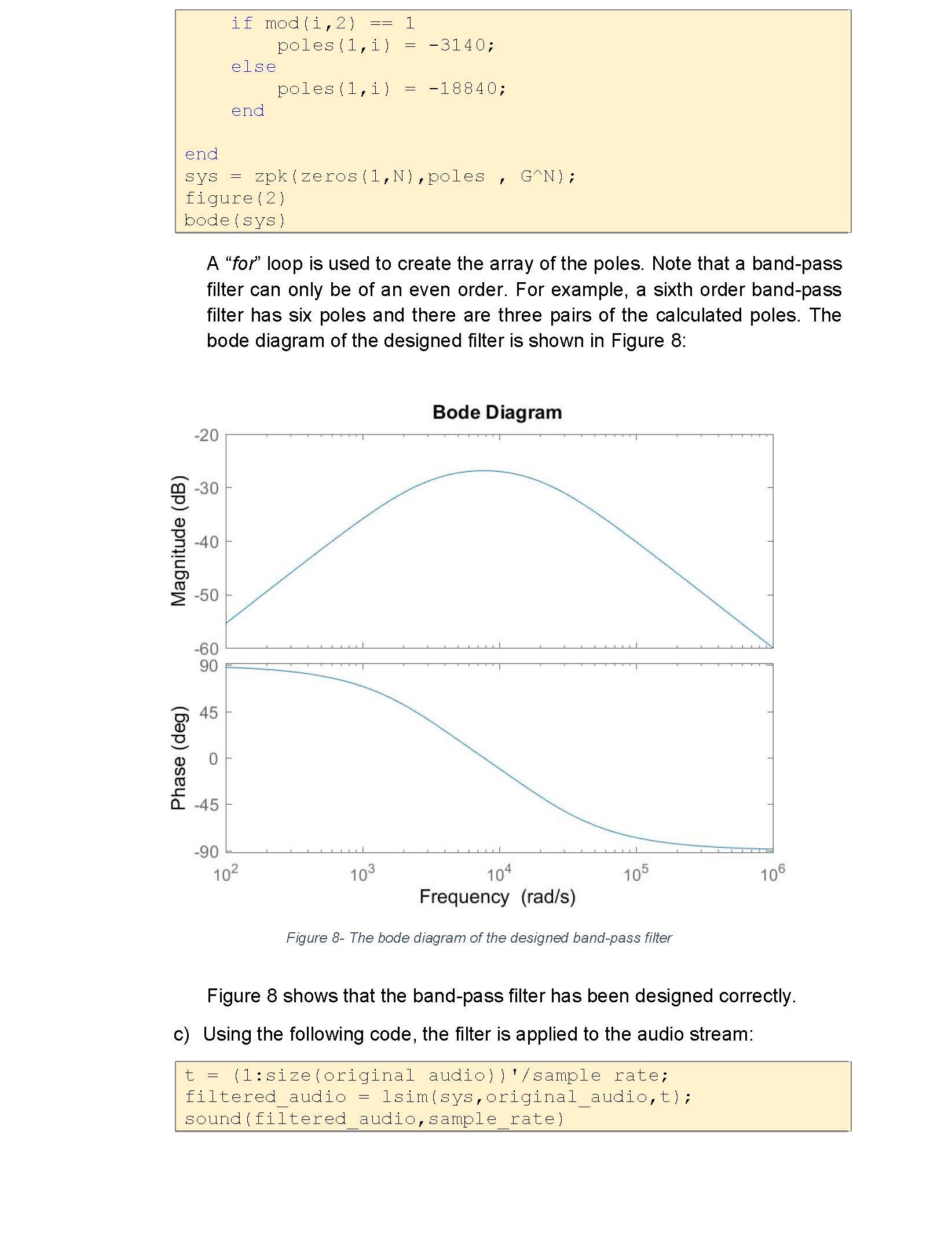 Solution Filtering Voice Signal Physical System Modelling Using Matlab