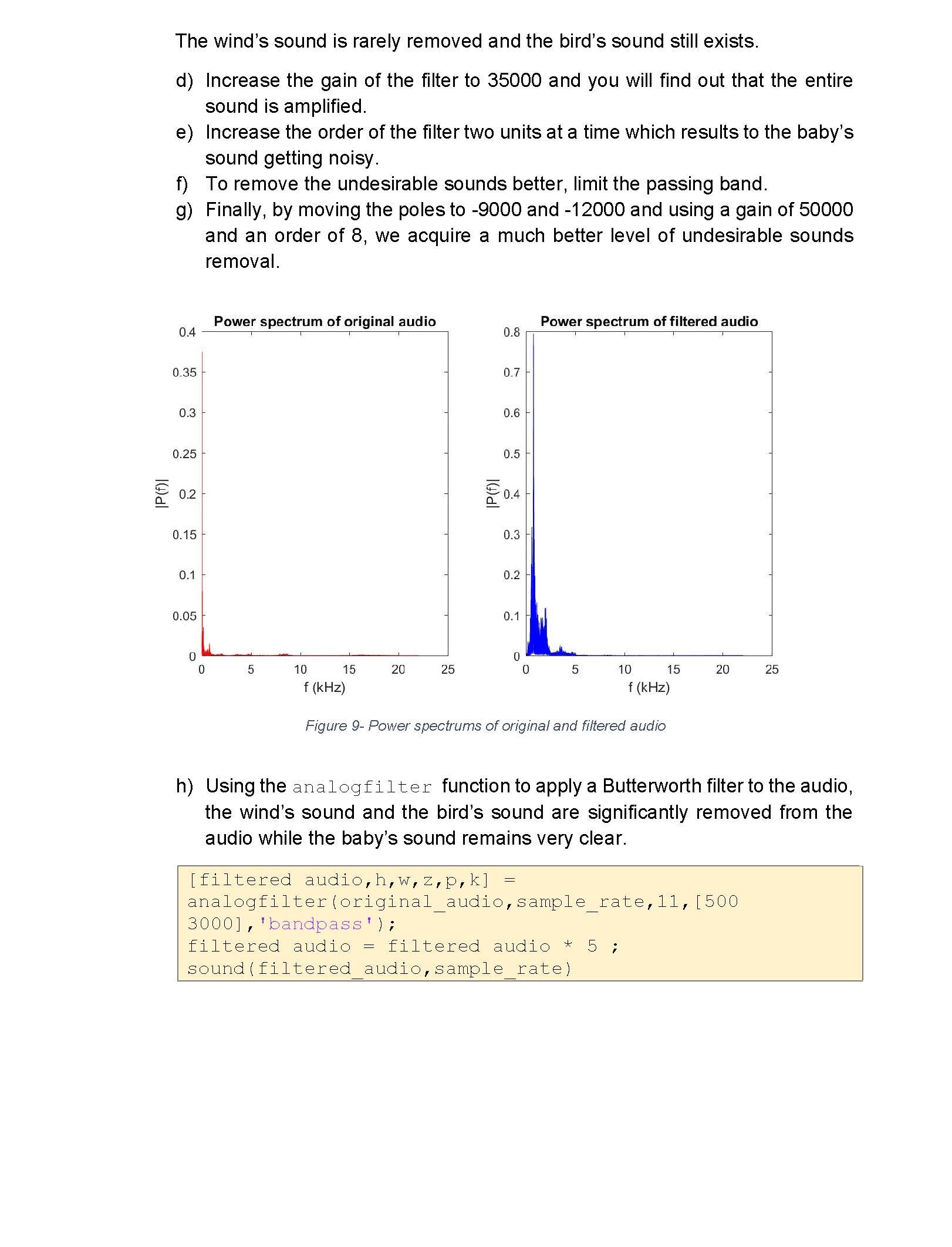 Solution Filtering Voice Signal Physical System Modelling Using Matlab
