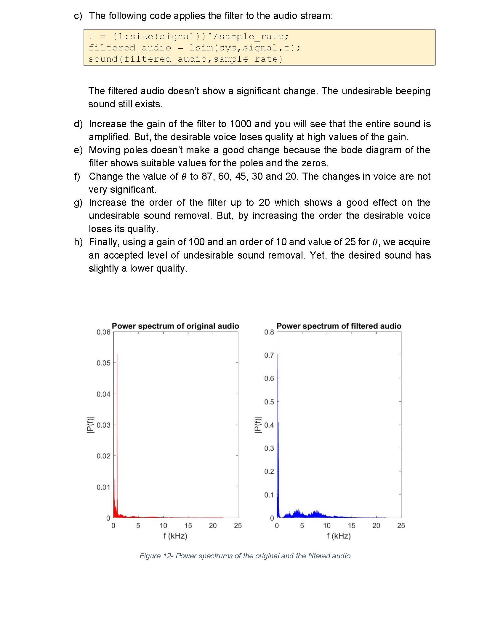 Solution Filtering Voice Signal Physical System Modelling Using Matlab