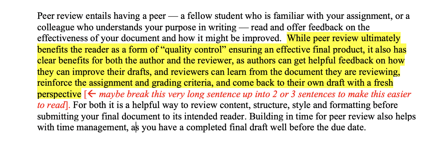 Appendix H: Peer Review Essentials – Technical Writing Essentials
