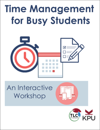Time Management for Busy Students – Open Textbook
