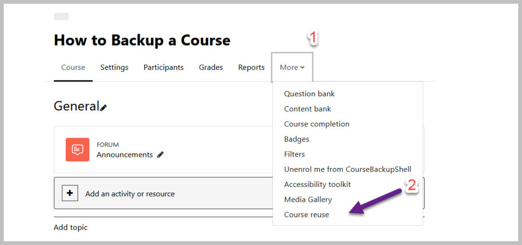 Creating a backup of your course – An Instructor's Guide to Teaching & Learning With Technology ...