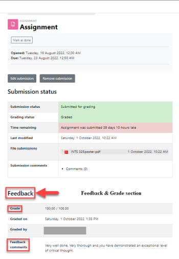 How to View Assignment Marks & Feedback – A Student Guide to Learning With Technology @UNBC