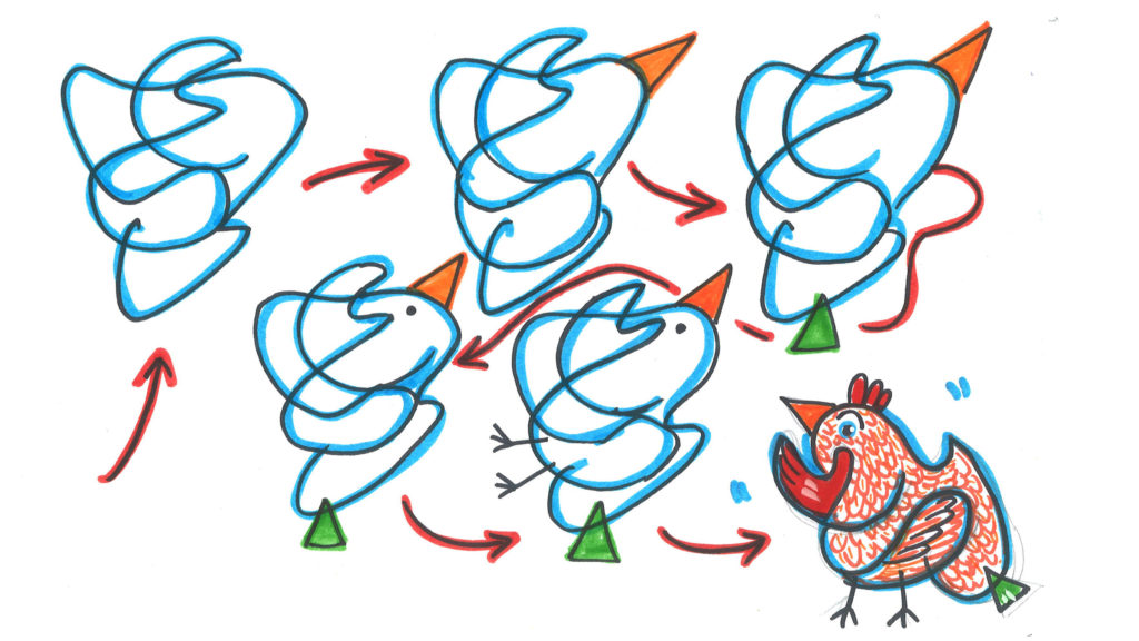 Squiggles to Birds – Drawing in Class